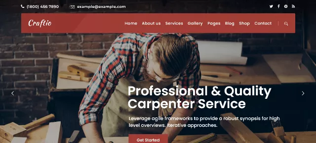 The 10 Best Woodworker and Carpenter WordPress Themes - aThemeArt